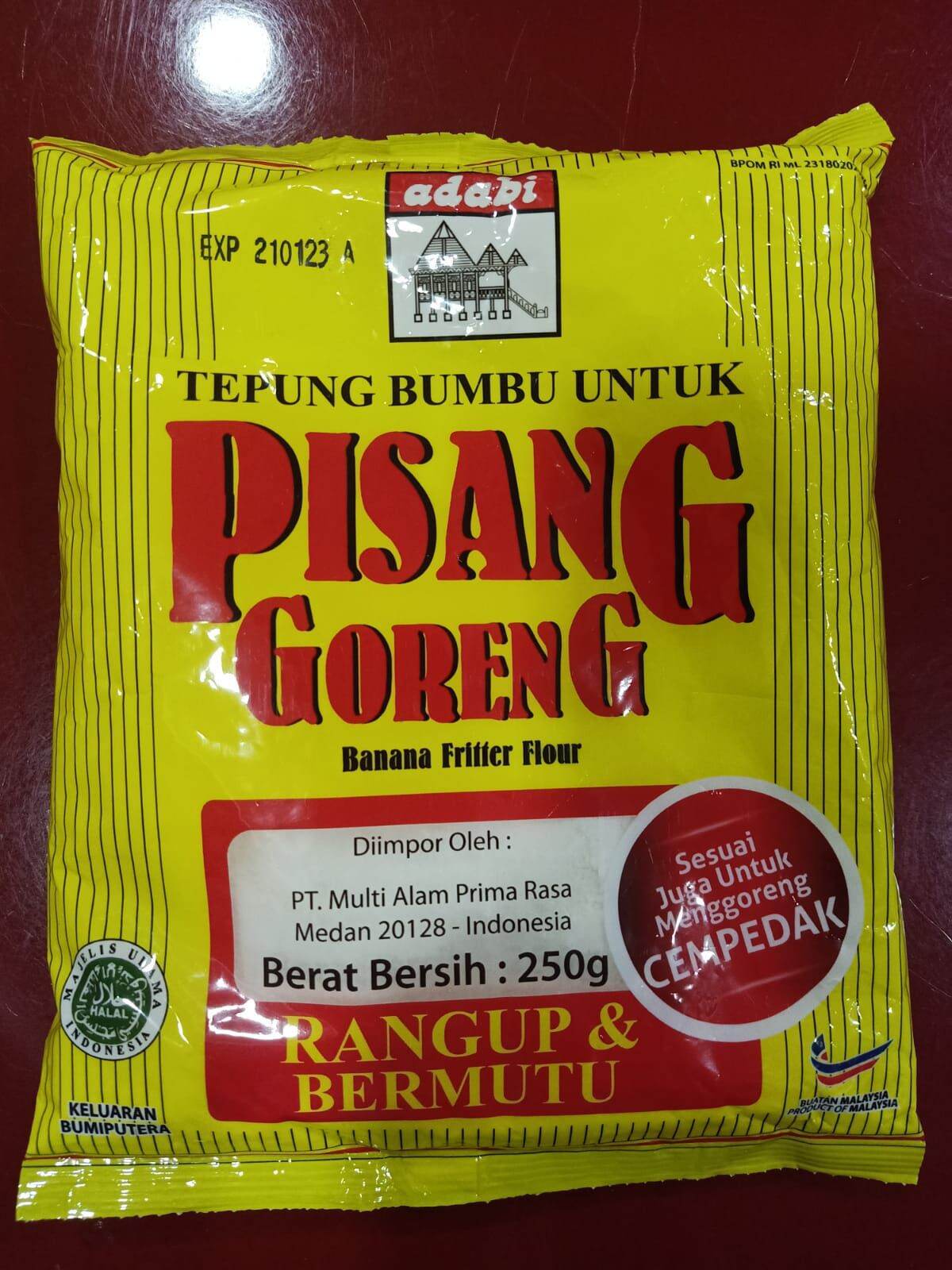 tepung bumbu adabi untuk pisang goreng 250g | Lazada Indonesia