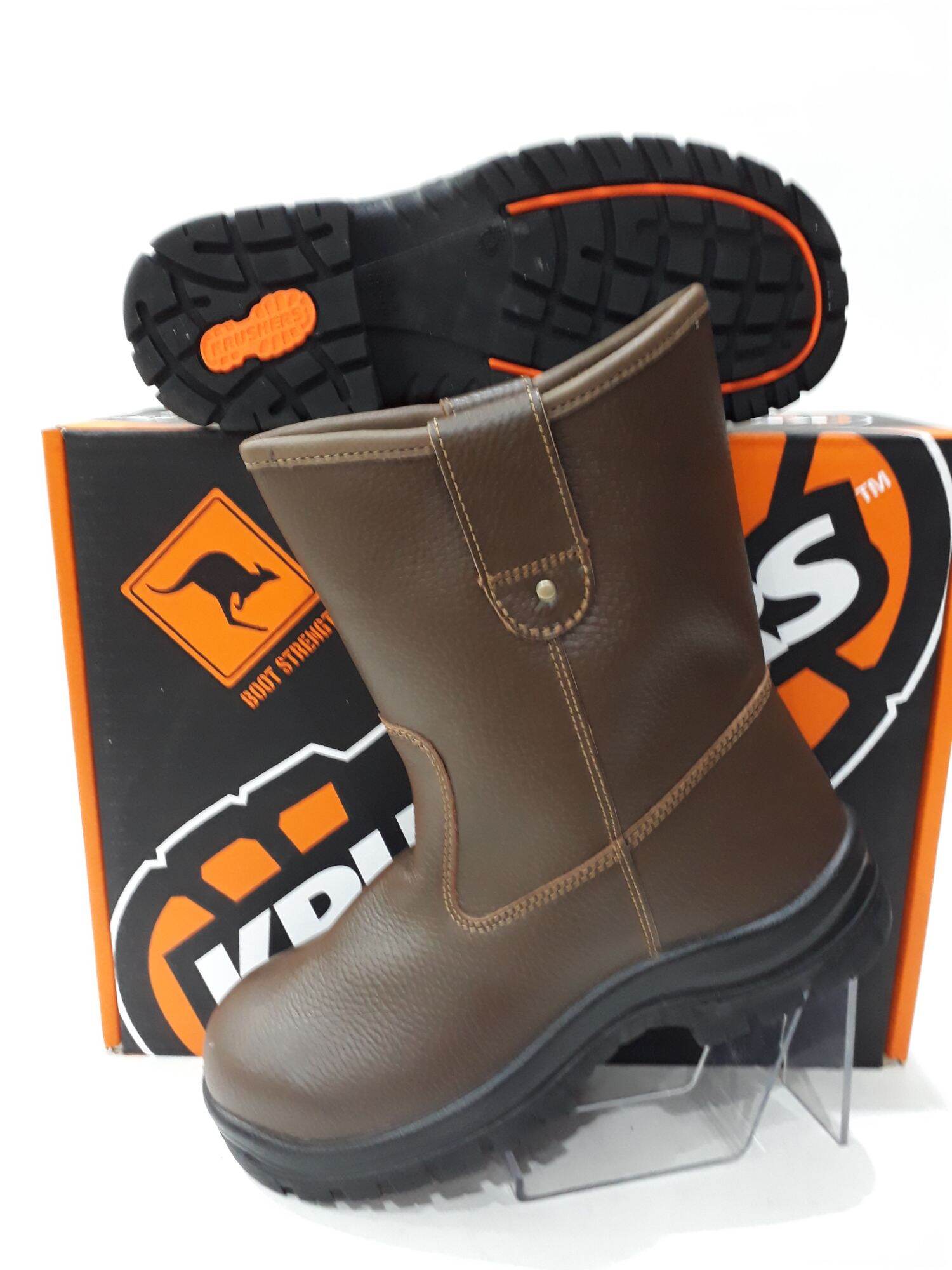 SEPATU SAFETY KRUSHERS / TEXAS BROWN,SEPATU PENGAMAN KAKI ( STEEL ...