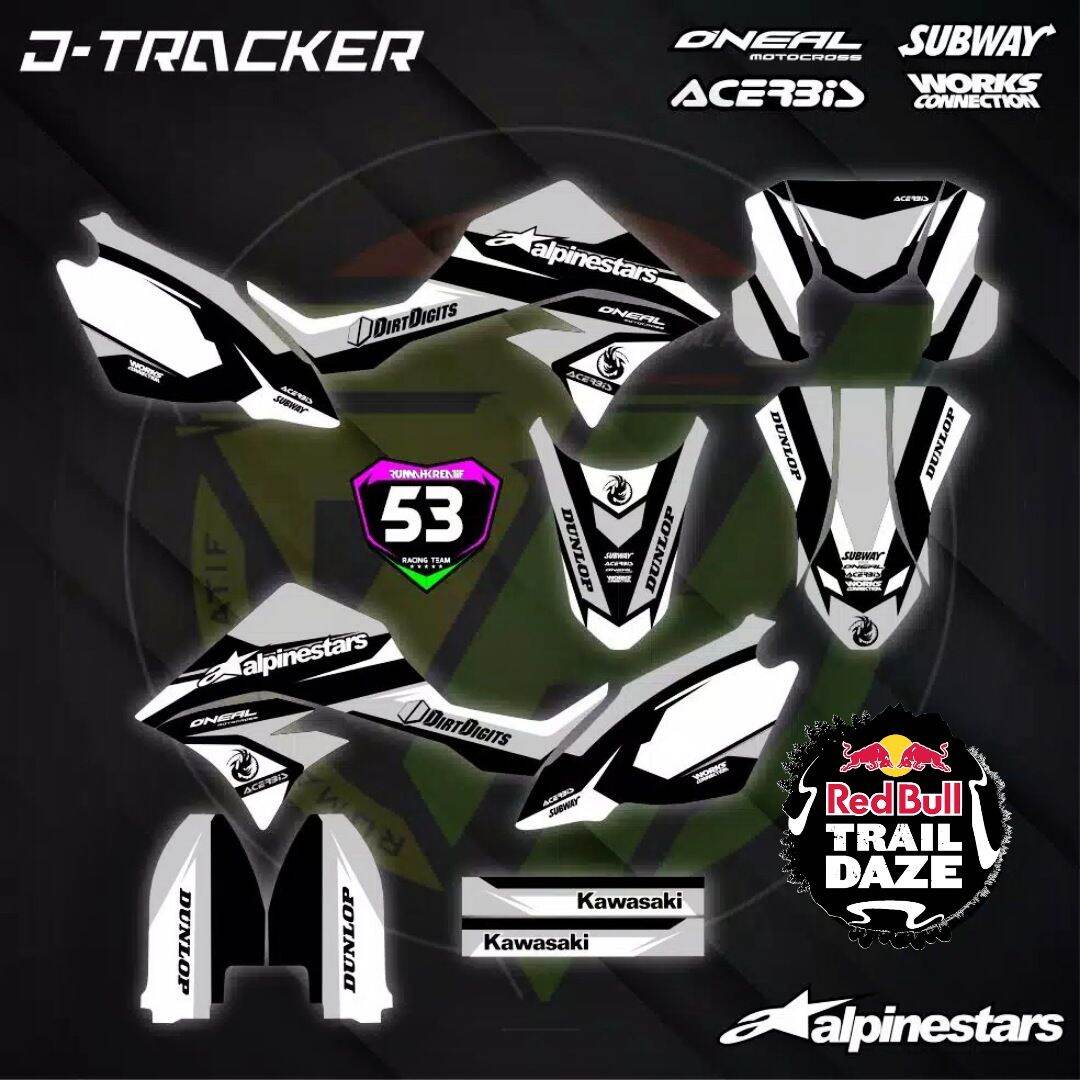 Decal Sticker Striping Variasi Fullbody KLX DTRACKER 150 2016-2022 ...