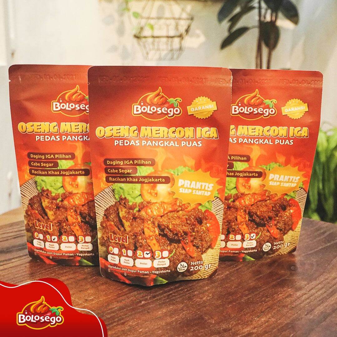 Oseng Iga Mercon 200 gram Oseng mercon iga sapi full daging empuk ...