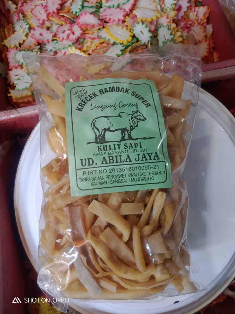 KERUPUK RAMBAK PANJANG 500 GR/KERUPUK KERECEK RAMBAK SUPER/KERUPUK ...