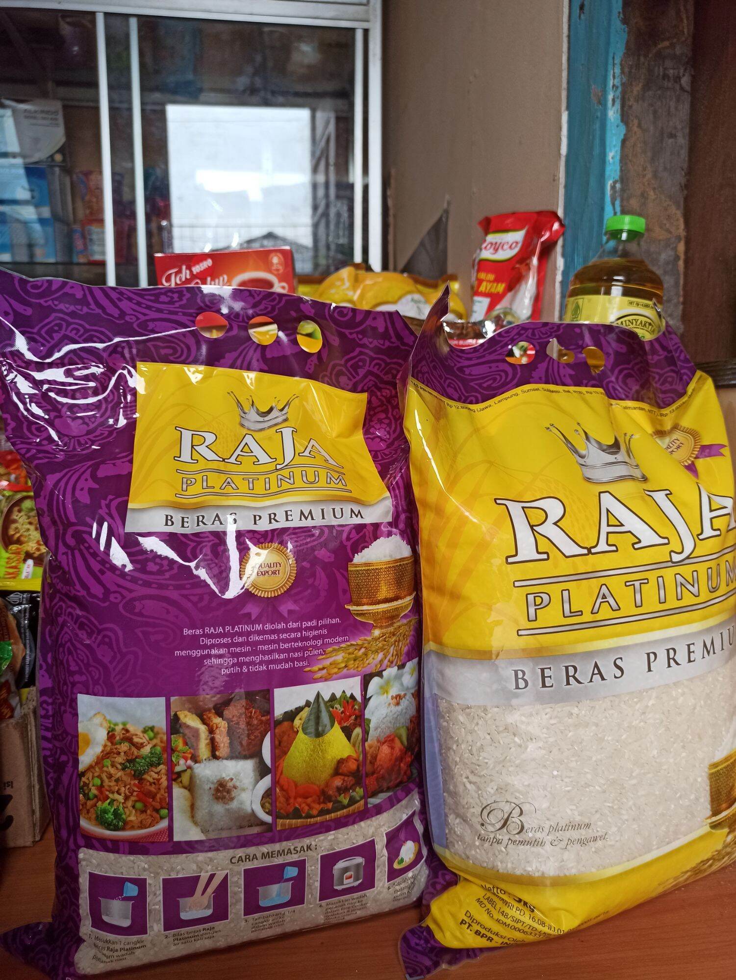 beras raja platinum 5 kg beras premium beras pulen | Lazada Indonesia