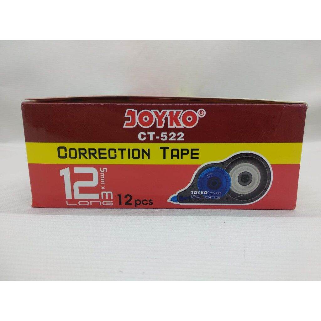 JOYKO CORREECTION TAPE CT - 522 / TIPE X KERTAS PANJANG 12 m | Lazada ...