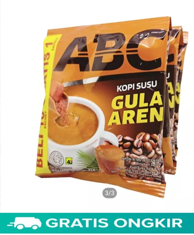 kopi ABC susu gula aren 27 g (1 renceng isi 11 saset) | Lazada Indonesia