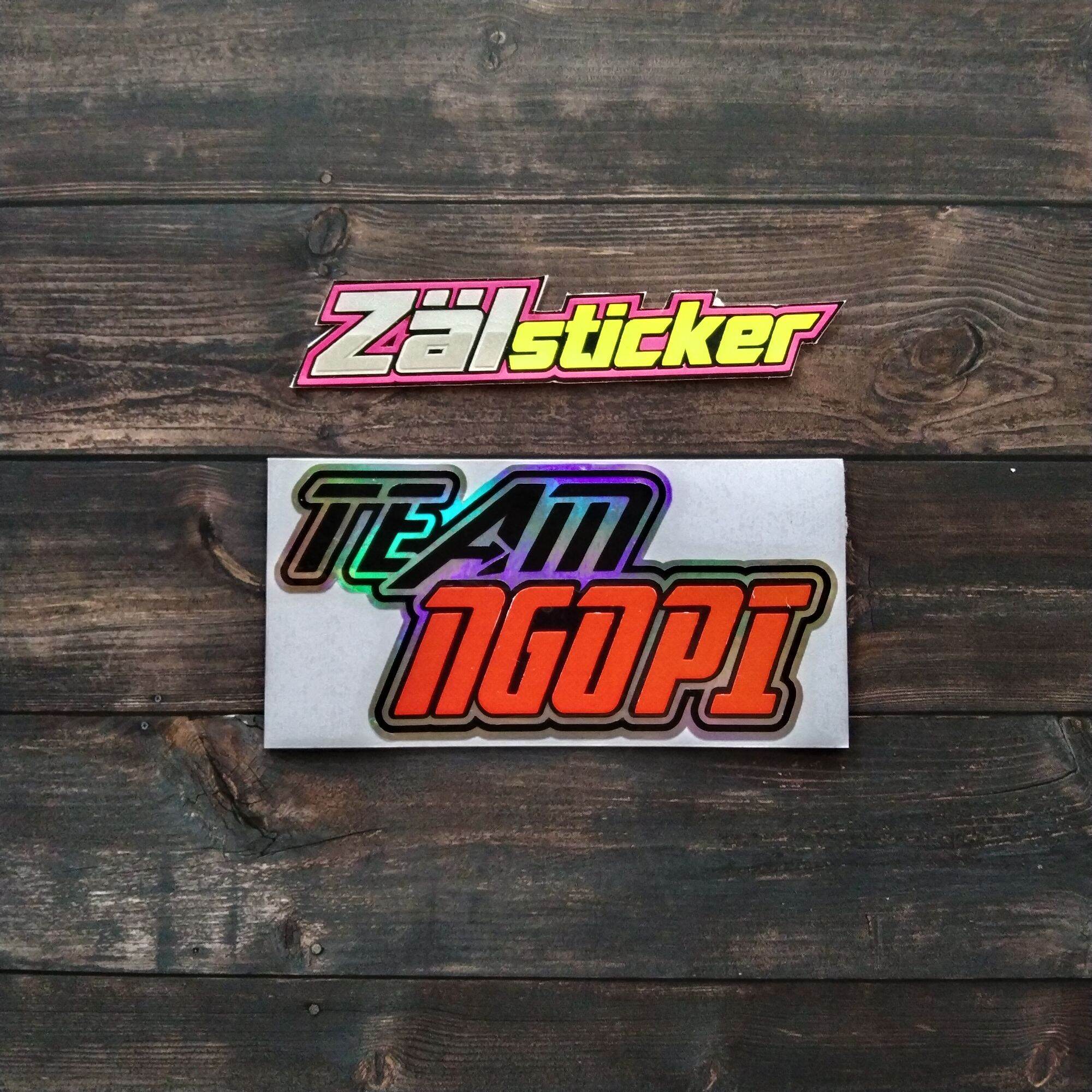 sticker team ngopi sticker cutting | Lazada Indonesia