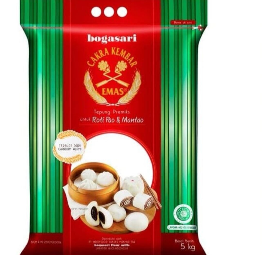 Tepung Cakra kembar emas Pao Mantao kemasan 5kg | Lazada Indonesia