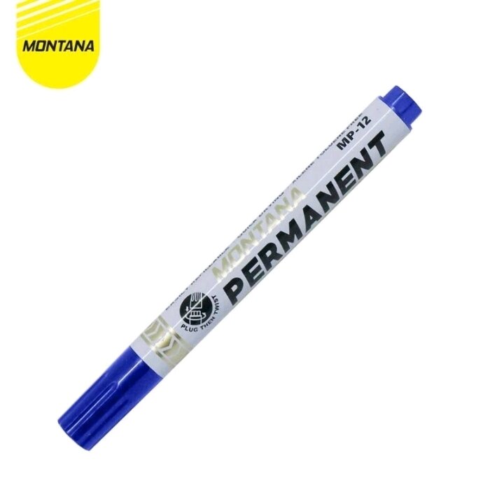 Spidol permanen wrn biru 1 kotak isi 12 pcs | Lazada Indonesia