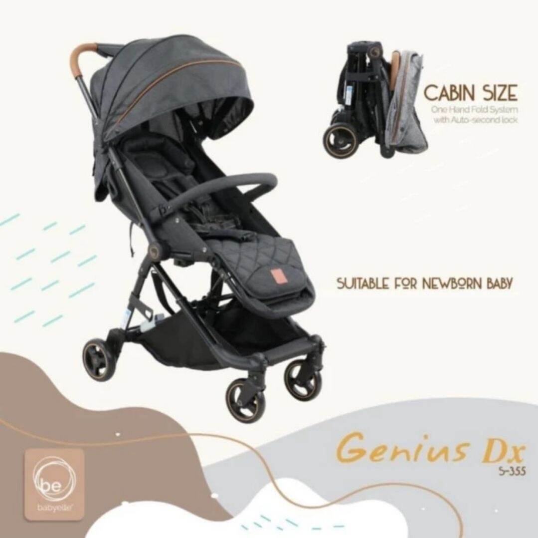 STROLLER BABYELLE GENIUS DX S355 CABIN SIZE KERETA DORONG BAYI LIPATAN ...