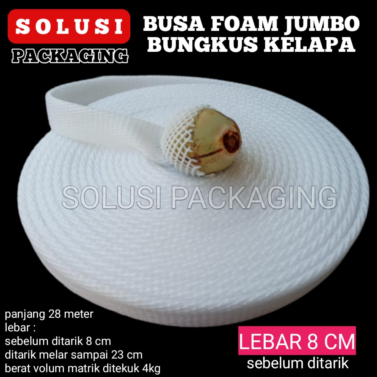 BUSA FOAM NET JUMBO BUNGKUS JARING BUAH KELAPA PEPAYA APEL MANGGA PIR ...