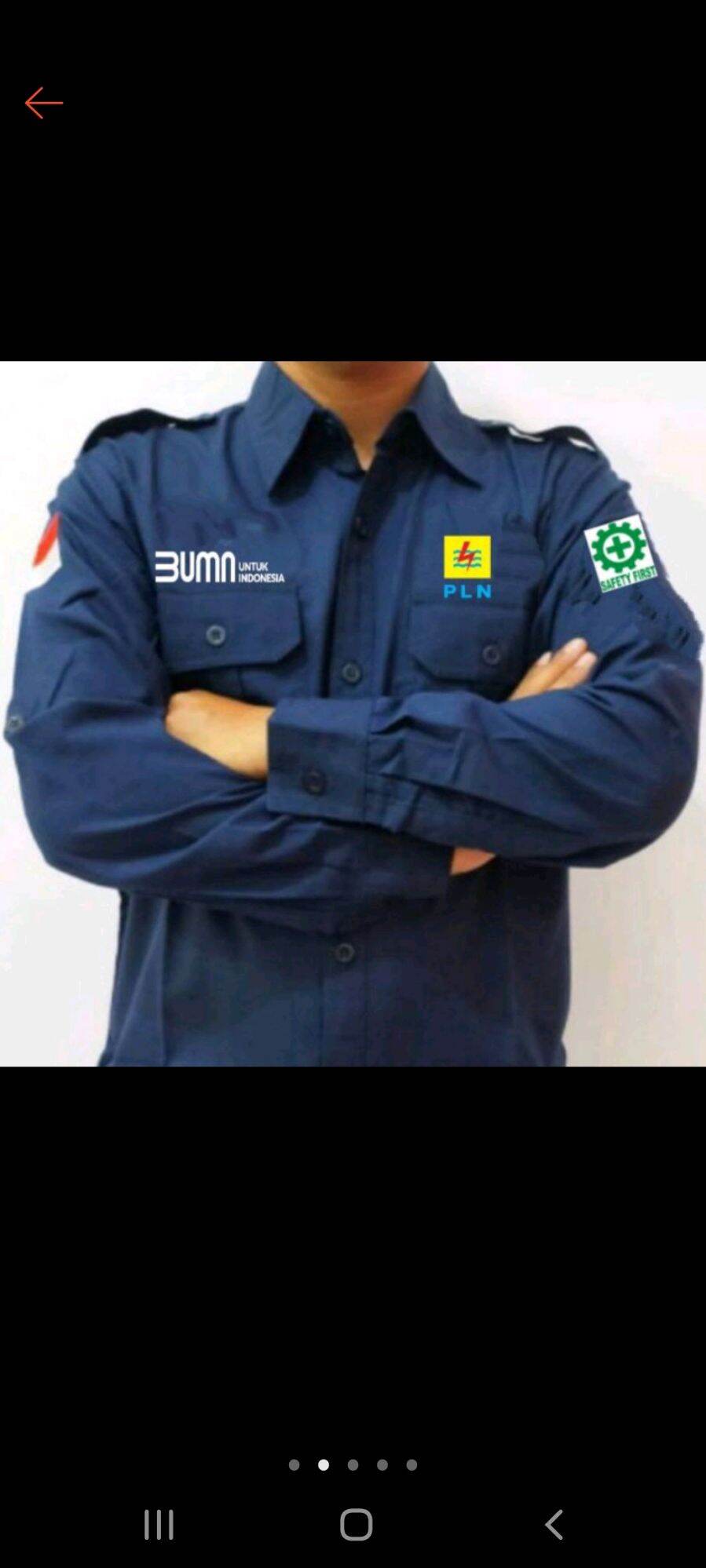 seragam PLN biru navy/kemeja PLN BUMN | Lazada Indonesia