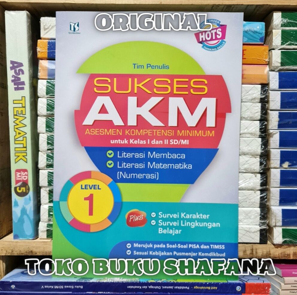 ORIGINAL BUKU SUKSES AKM LEVEL 1 KELAS 1 DAN 2 SD TIGA SERANGKAI | Lazada Indonesia