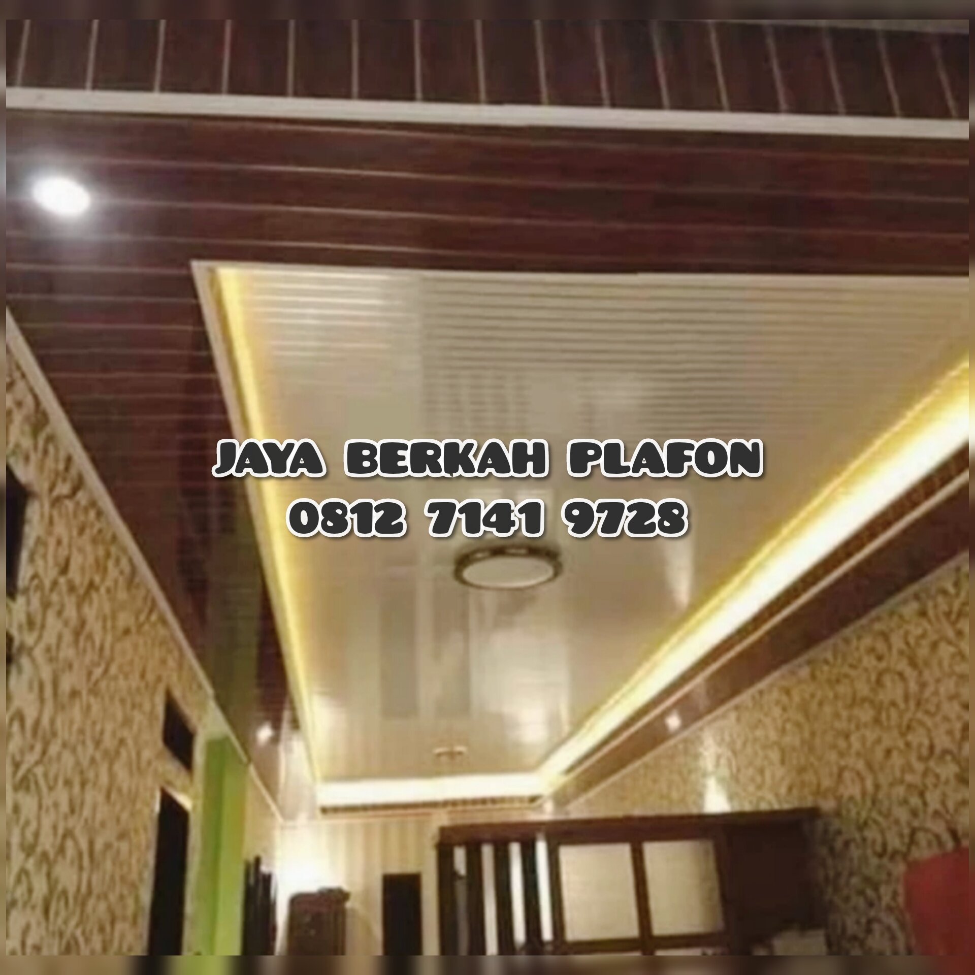 PLAFON PVC MODERN TERBAIK TERMURAH MERAKYAT KUALITAS PEJABAT | Lazada ...