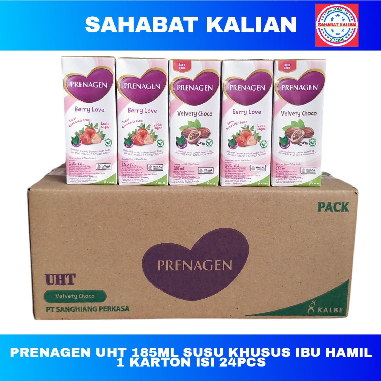 Prenagen Uht Mommy 185ml Susu Khusus Ibu Hamil 1 Karton 24pcs | Lazada ...