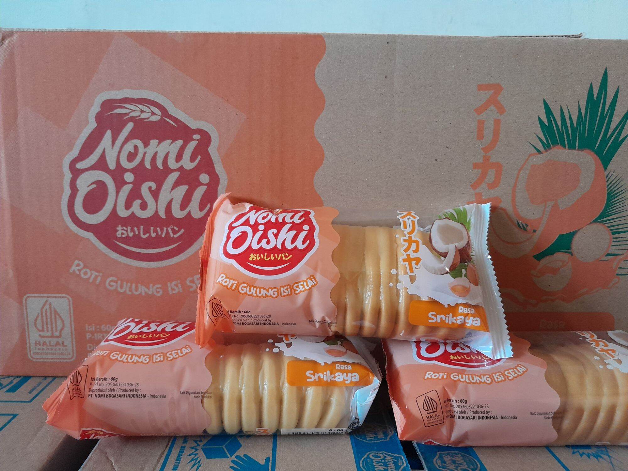 OISHI ROTI GULUNG ( NOMI OISHI ) 1 DUS ISI 60 PCS exp 3 bulan | Lazada ...