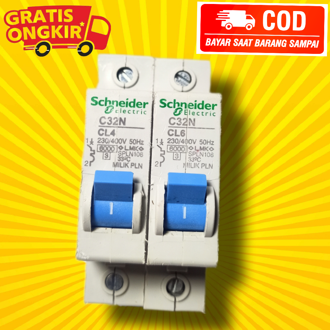 MCB Schneider SNI PLN 1pass 2/4/6A original SECOND NORMAL | Lazada ...