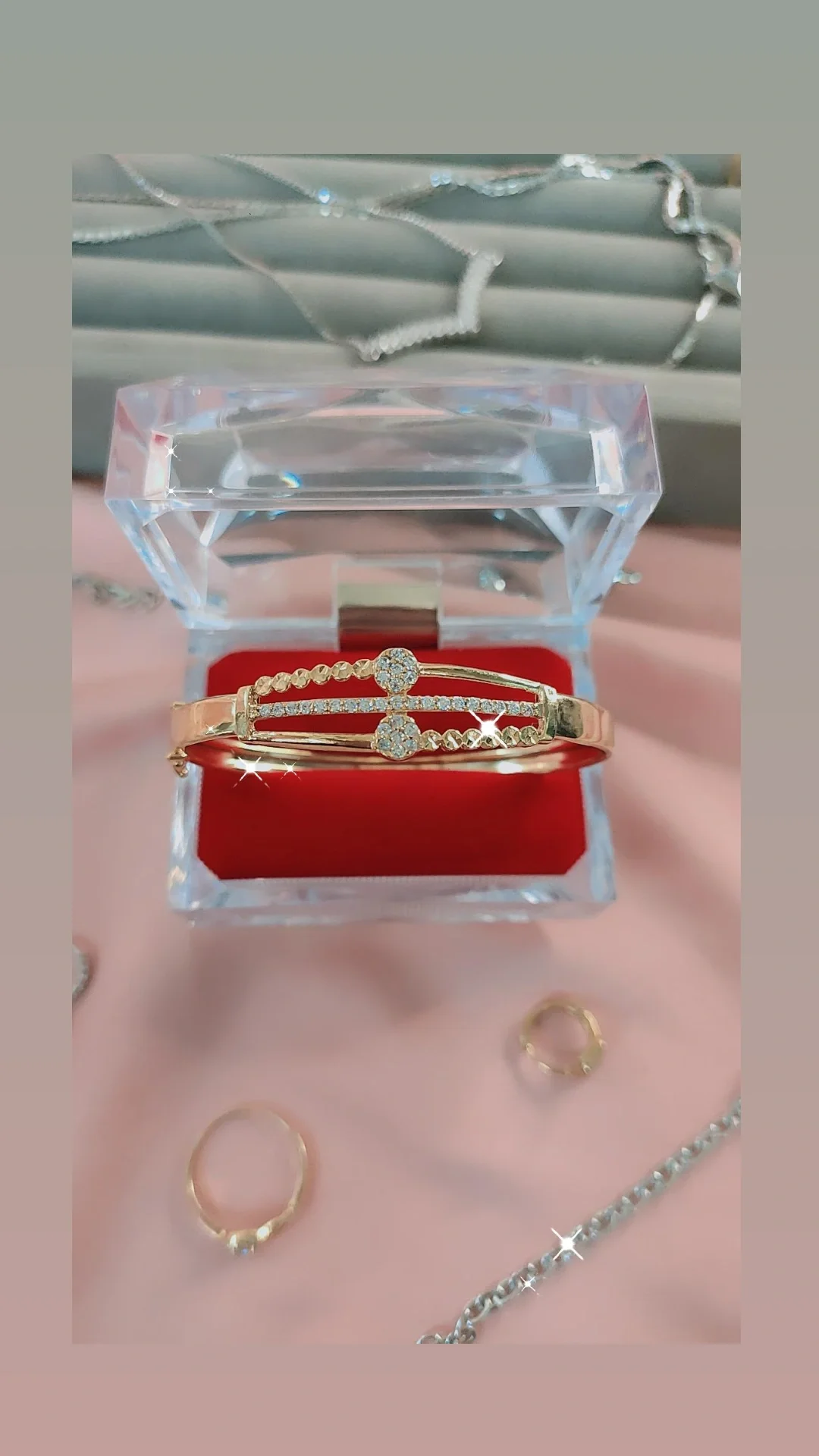 GELANG OVAL PERAK KUNING PERAK IMPORT 925 LAPIS MAS MODEL SIMPLE ...