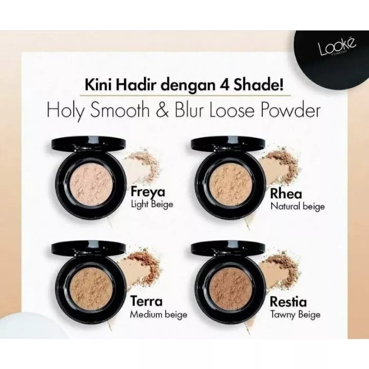Looke Holy Smooth & Blur Loose Powder Bedak Tabur Looke NASA Freya ...
