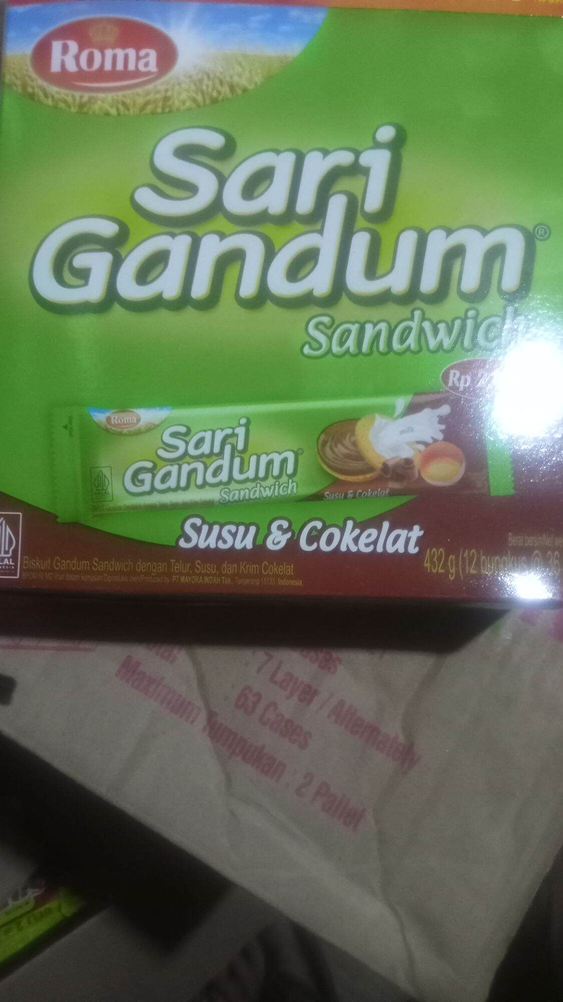 SARI GANDUM SANDWICH box isi 12 sachets | Lazada Indonesia