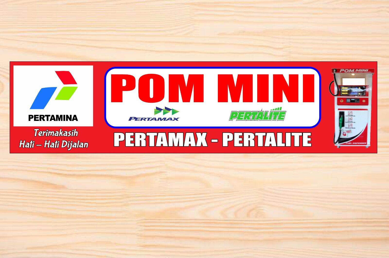 Spanduk Banner Pom mini,Papan Nama Pertamini,Banner Pertamini,Banner Pom Mini,Ukuran 2meter x 50 ...