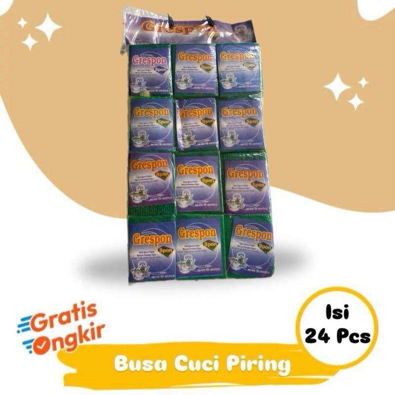 Busa Cuci Piring – Isi 24 pcs (Grespon Spons) | Lazada Indonesia
