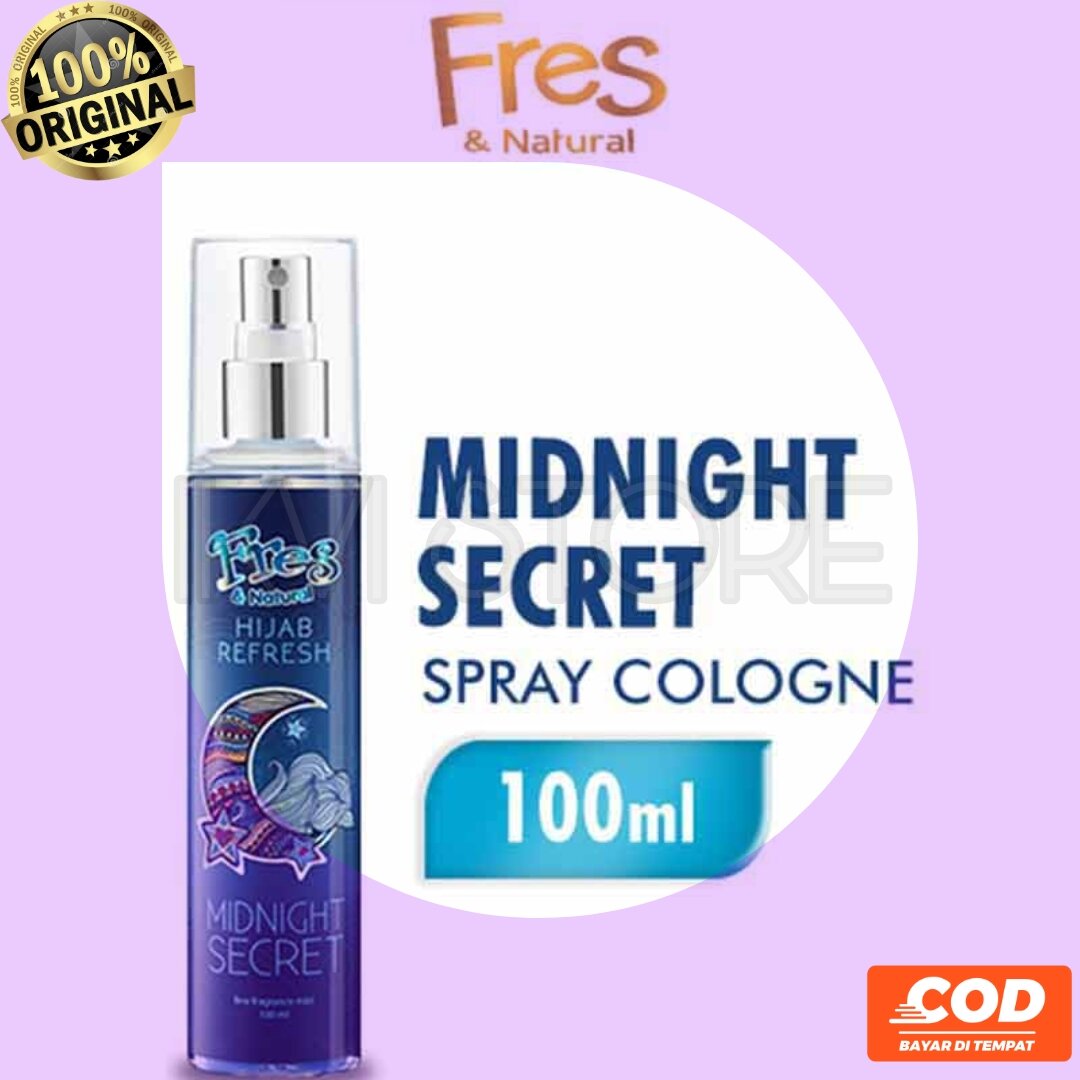 Fres & Natural Fragrance Mist Hijab Fresh Midnight Scret 100ml | Lazada ...