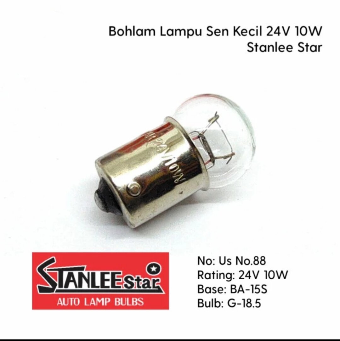 STANLEE (88) 24V K1 Kecil Bohlam/Lampu Sein/Sen 24V Kaki1/Kaki 1/K1/K 1 ...