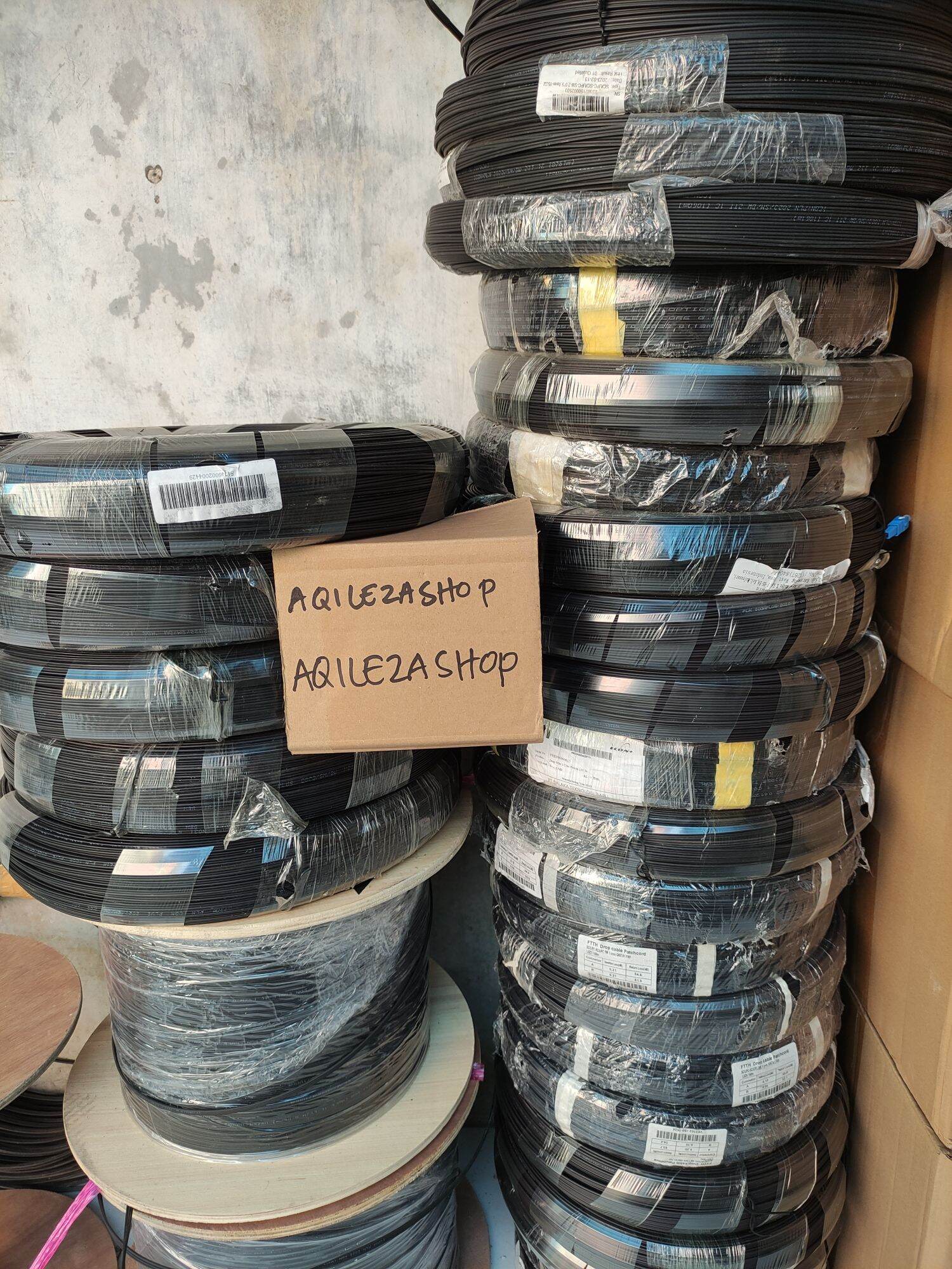 kabel optic precon drop wire 1 core 3 sling 100m 75m 50m | Lazada Indonesia