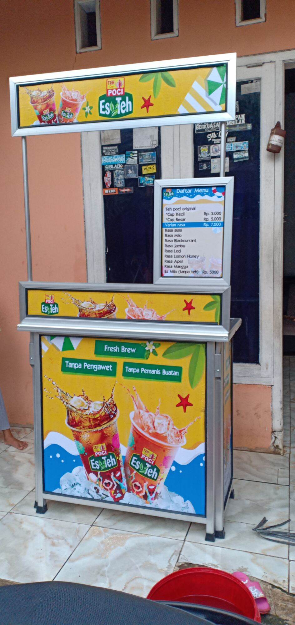 meja booth portable gratis gambar | Lazada Indonesia