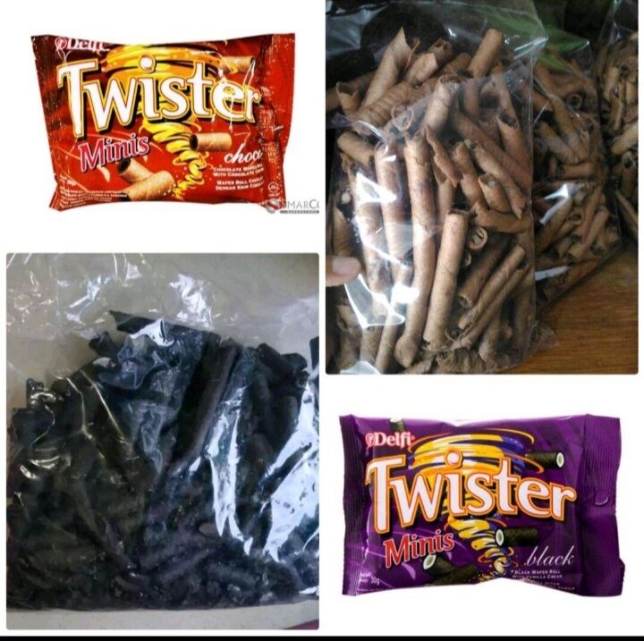 TWISTER BLACK VANILLA DAN COKLAT 500GR/BISKUIT COKLAT KILOAN | Lazada ...