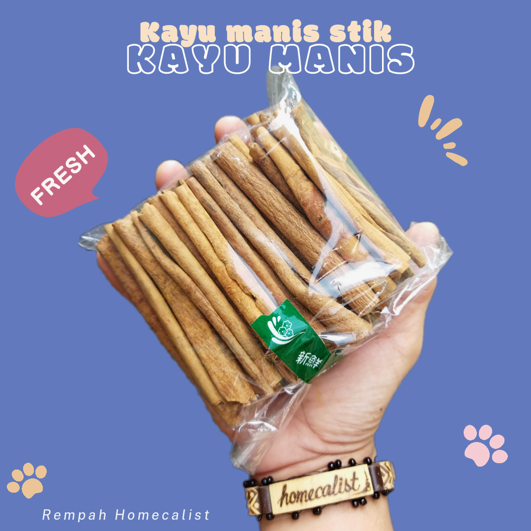 Kayu Manis Batang Kayu Manis 100gram Kayu Manis Asli Cinnamon Stick Kayu Manis Organik Rempah