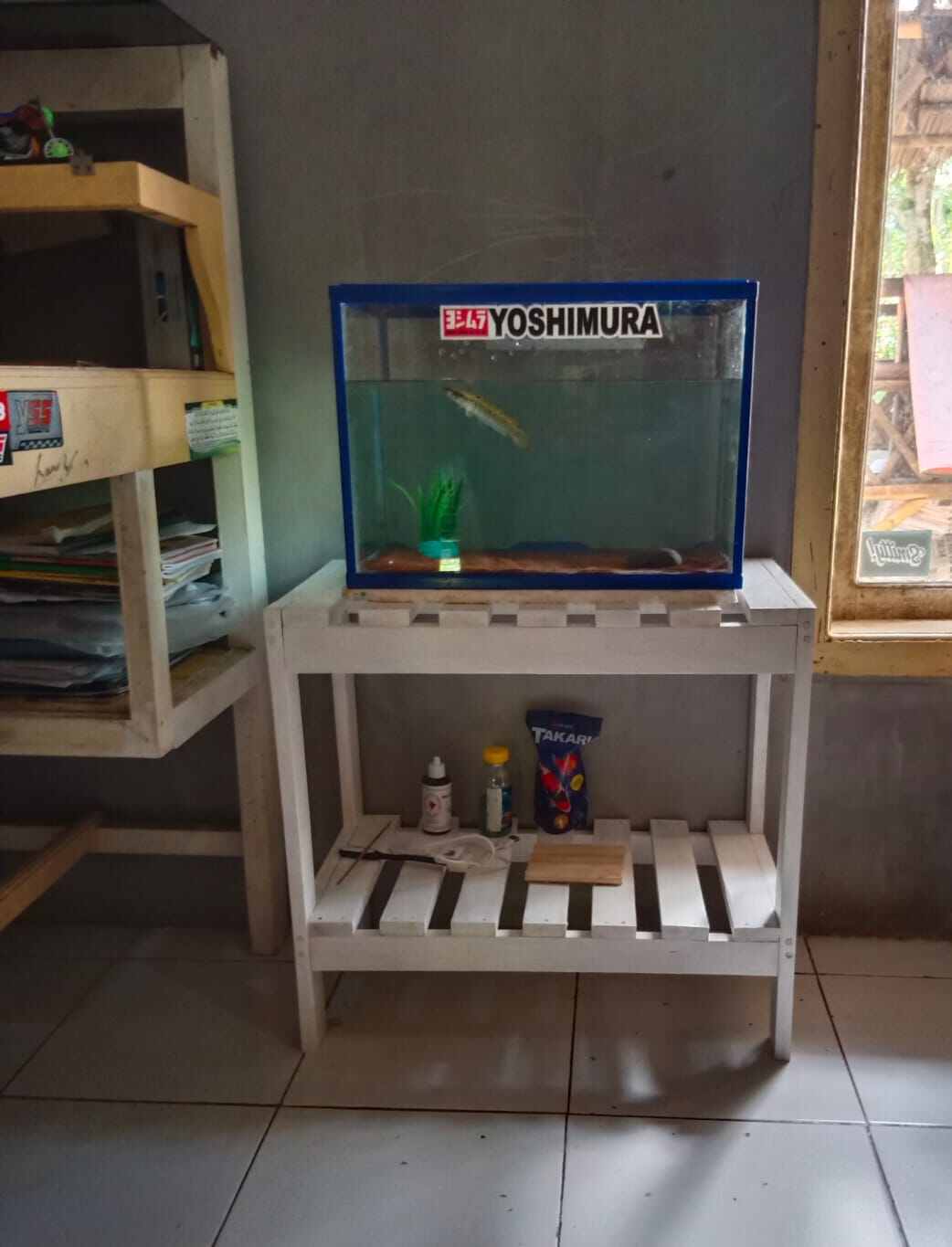 rak aquarium 2 susun rak kayu serbaguna | Lazada Indonesia