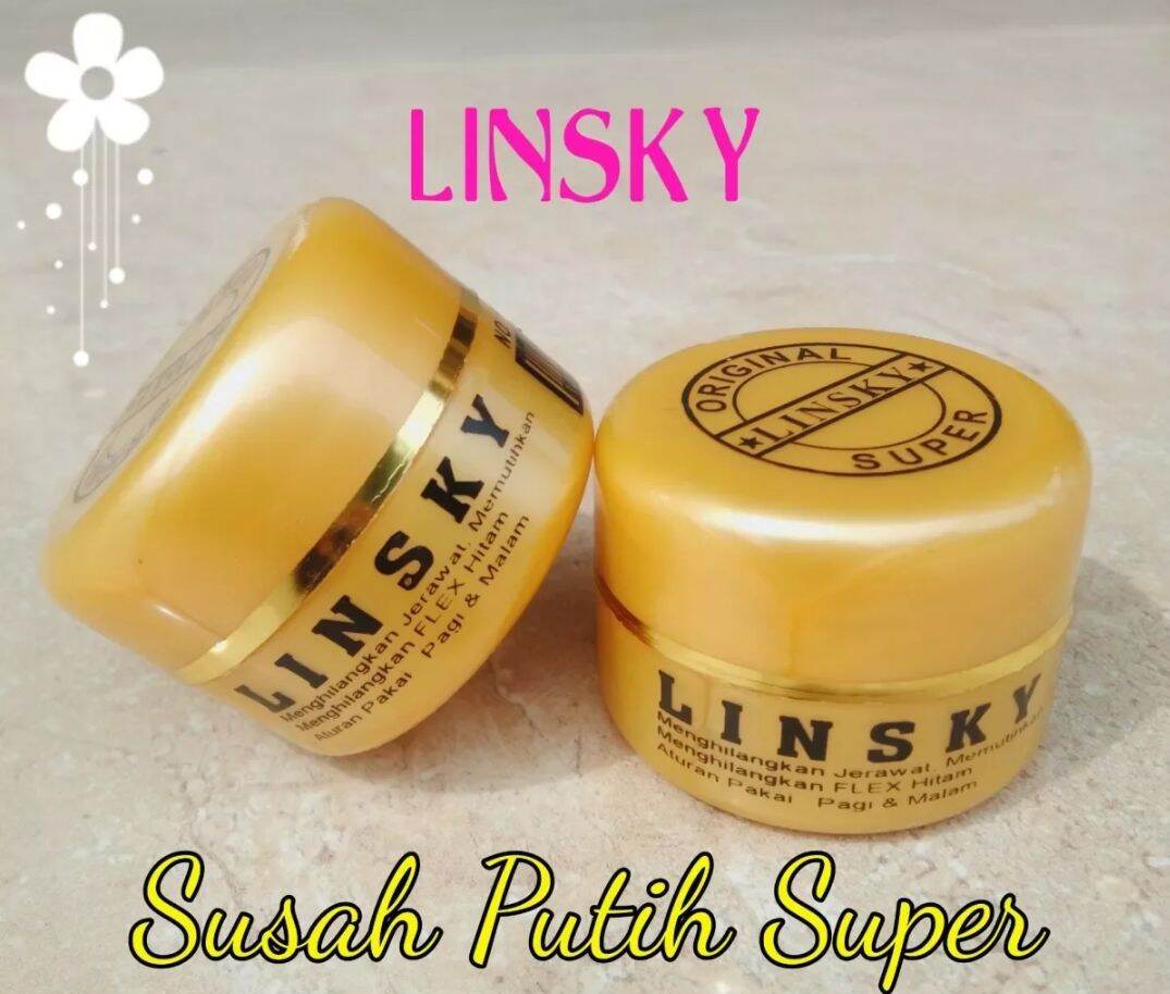 AISYAH- ( Diskon ) CREAM LINSKY PLATINUM & FULL GOLD bikin kulit wajah ...