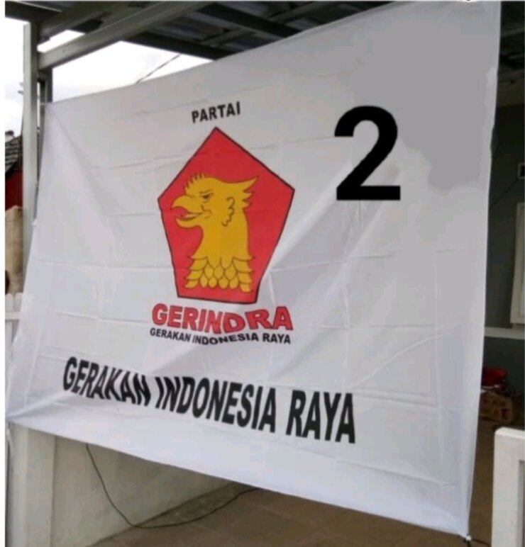 BENDERA PARTAI GERINDRA UKURAN 1 METER X 1.5 METER | Lazada Indonesia