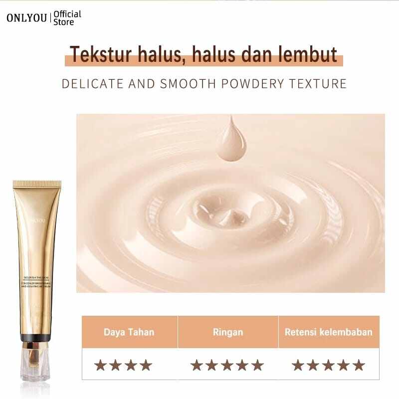 ONLYOU FOUNDATION MENGECILKAN PORI BB CREAM CONCEALER TAHAN AIR ...