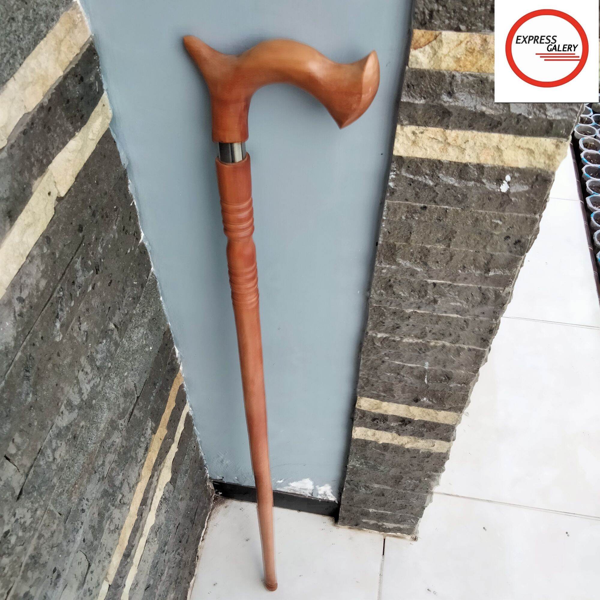 tongkat jalan kayu nagasari model cula profil original C17 | Lazada ...