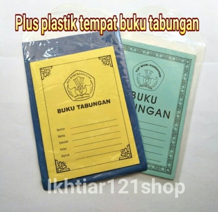 COD Buku tabungan siswa plus Cover plastik mika tebal | Lazada Indonesia