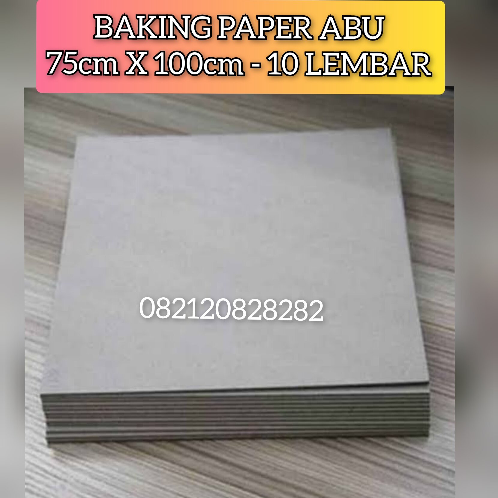 10 LEMBAR - Kertas Roti 75x100 / Baking Paper Abu roll 10 lembar ALAS ...