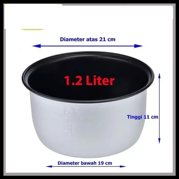 Panci Magicom Rice Cooker 1,2 Original Teflon | Lazada Indonesia
