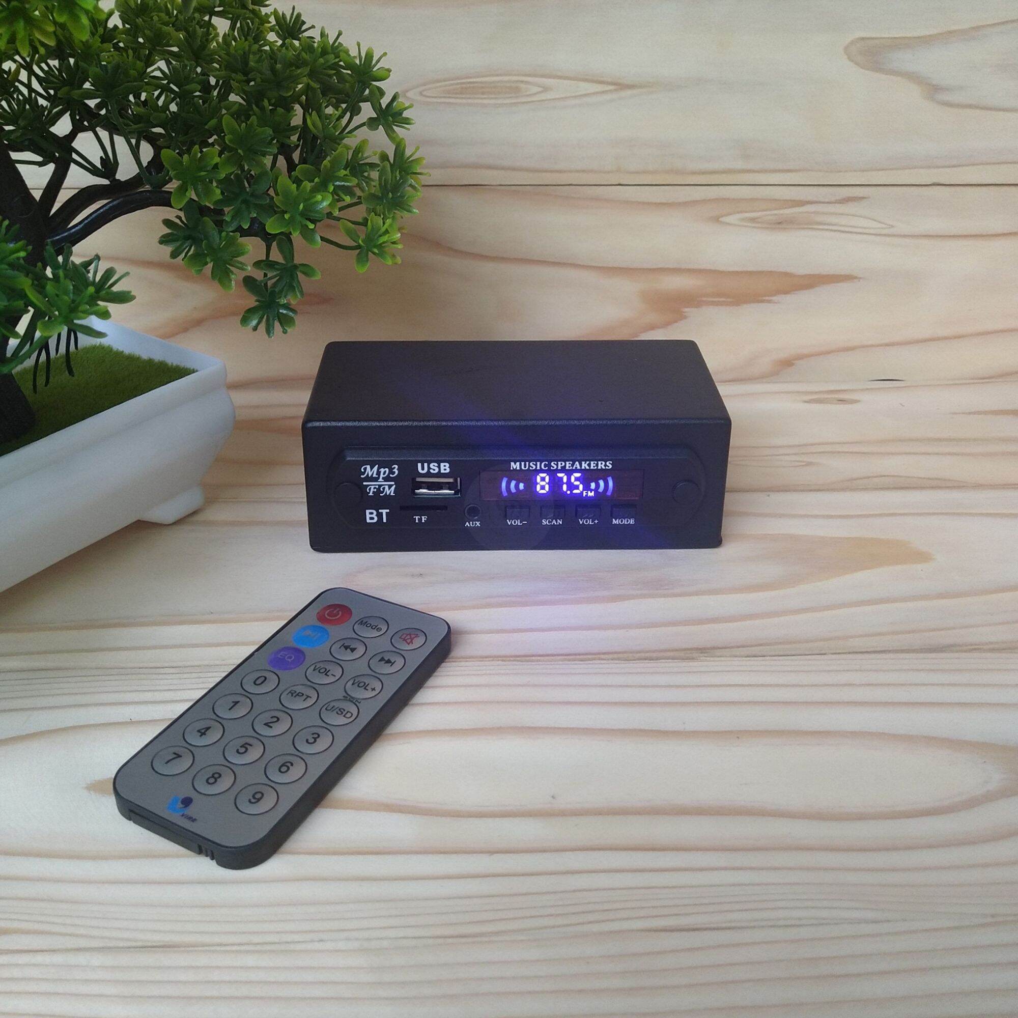 Modul Mp3 Player Bluetooth Rakitan 12VDC Vire Display Biru + Remot ...