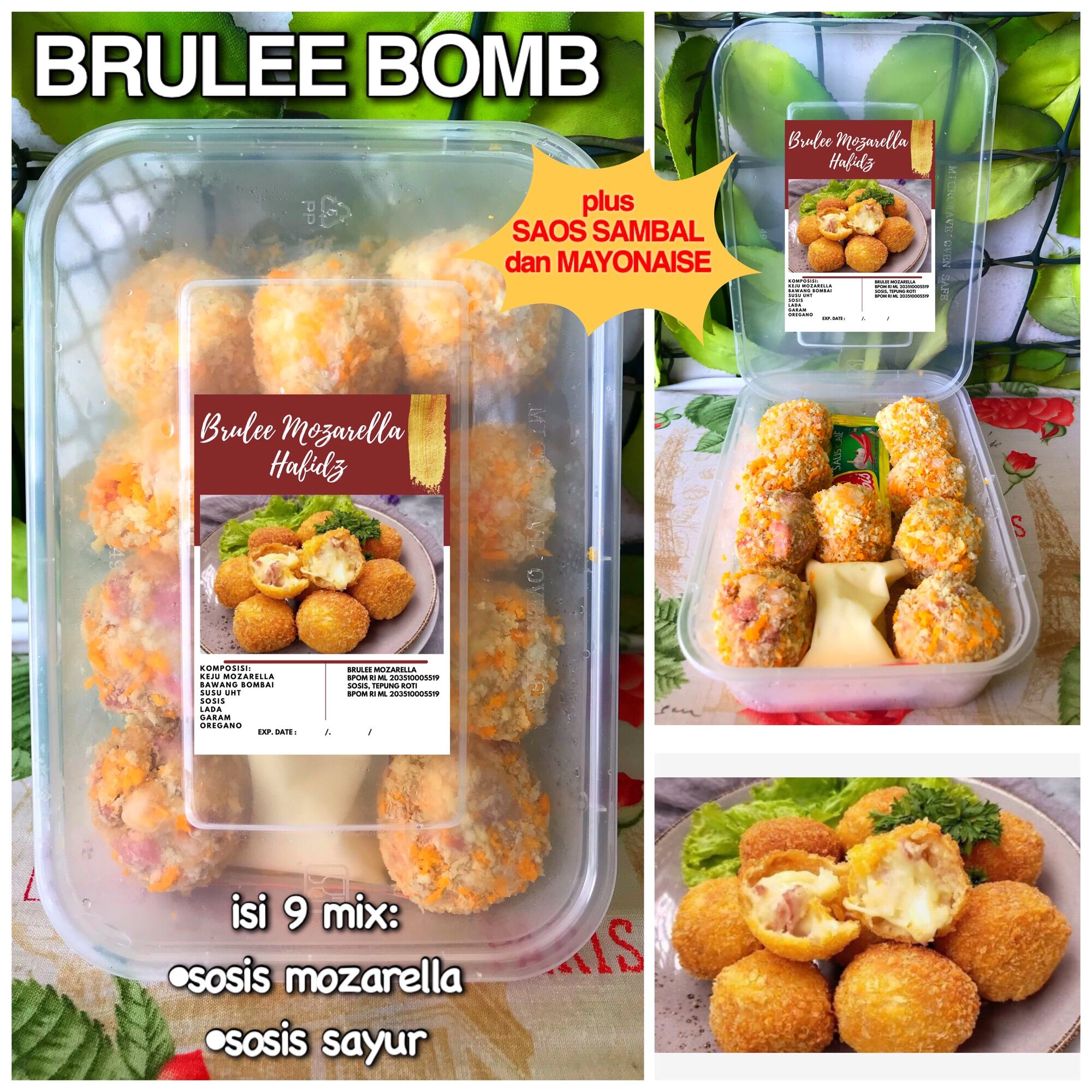 Brulee Bomb Brulle Mozarella isi 9 mix | Lazada Indonesia