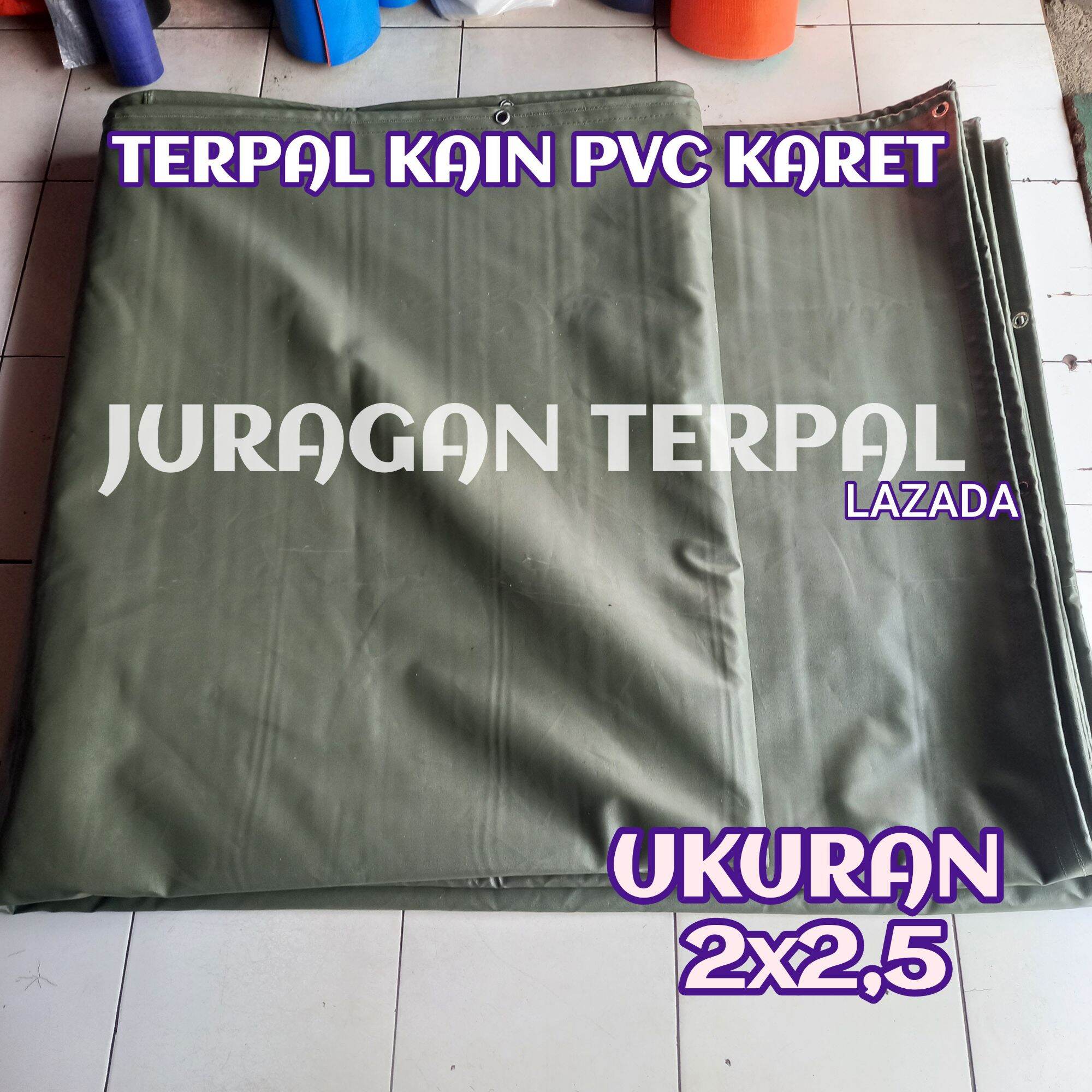 terpal kain cp tentara pvc karet ukuran 2x2,5 | Lazada Indonesia