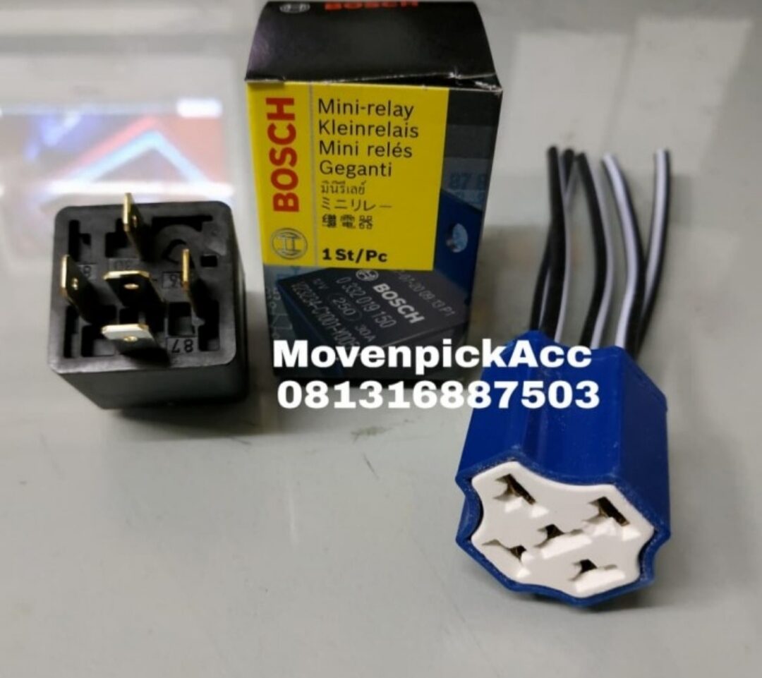 RELAY BOSCH 12V 30A KAKI 5 PORTUGAL + SOCKET RELAY KERAMIK | Lazada ...