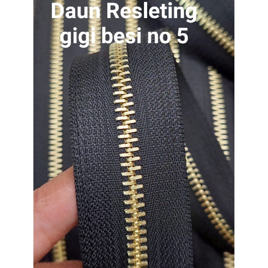 RESLETING / ZIPPER GIGI BESI NO. 5 REL DAUN GIGI BESI METERAN | Lazada ...