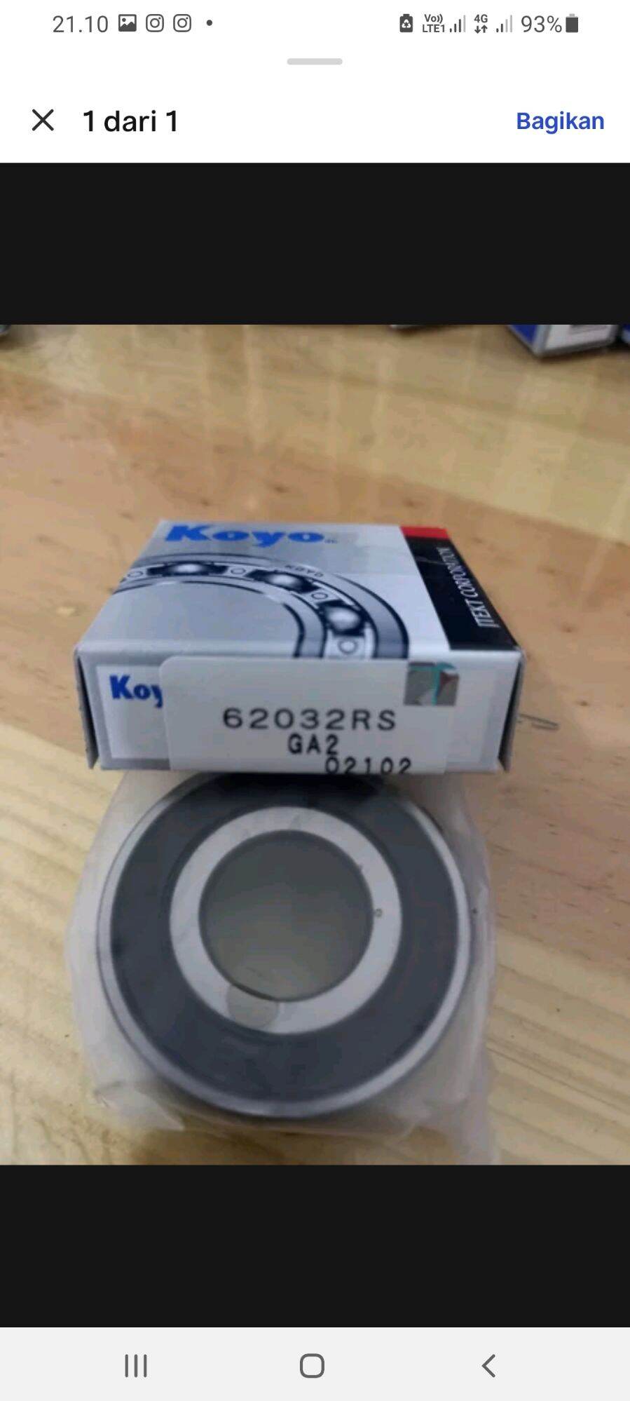 Ball bearing 6203 2RS KOYO JAPAN | Lazada Indonesia