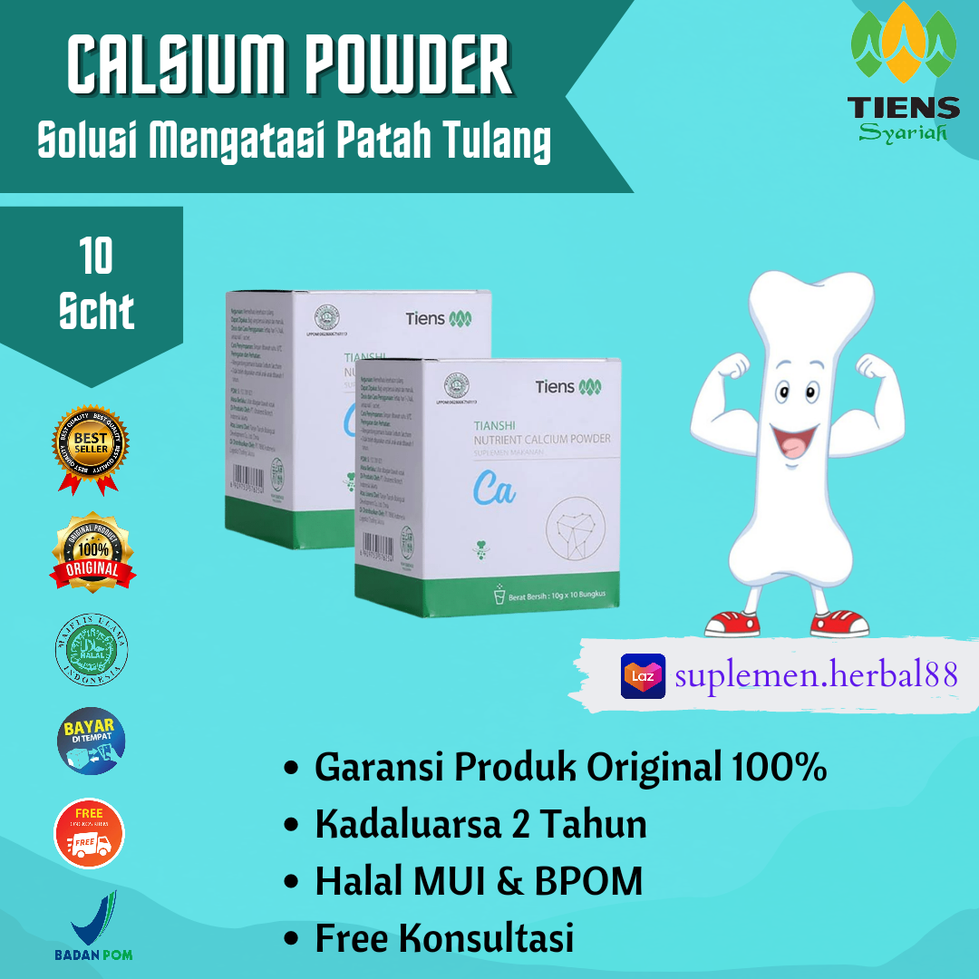 Tianshi Calsium Powder Susu Osteoporosis Suplemen Susu Patah Tulang 1 ...