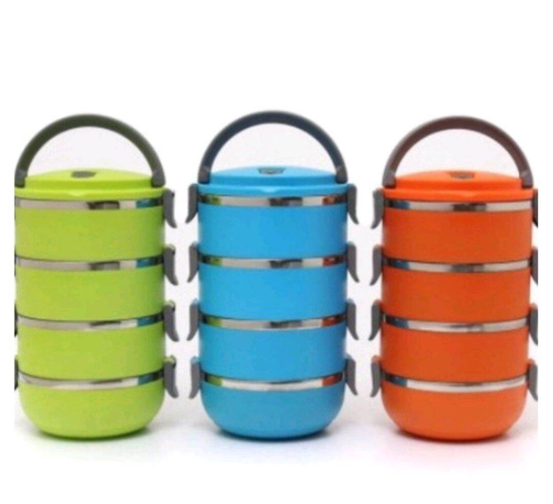 rantang susun stainles isi 4 | Lazada Indonesia