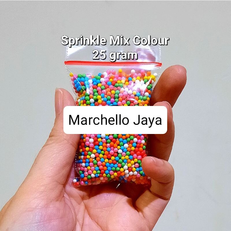 Elmer Sprinkle Warna warni repack 25gram gula hiasan kue dan cake ...