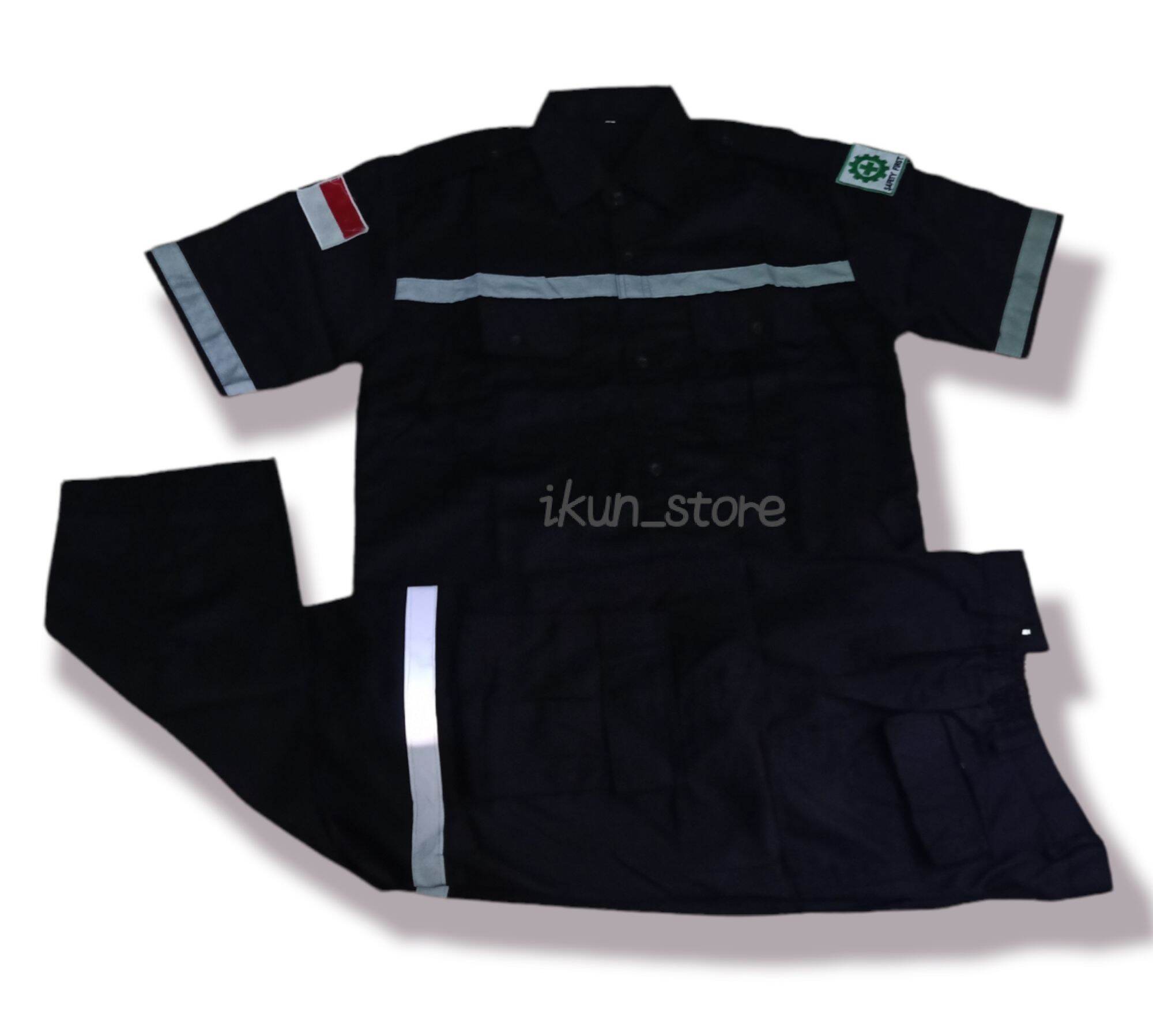 seragam kerja safety lengan pendek Dongker navy katelpak wearepack ...