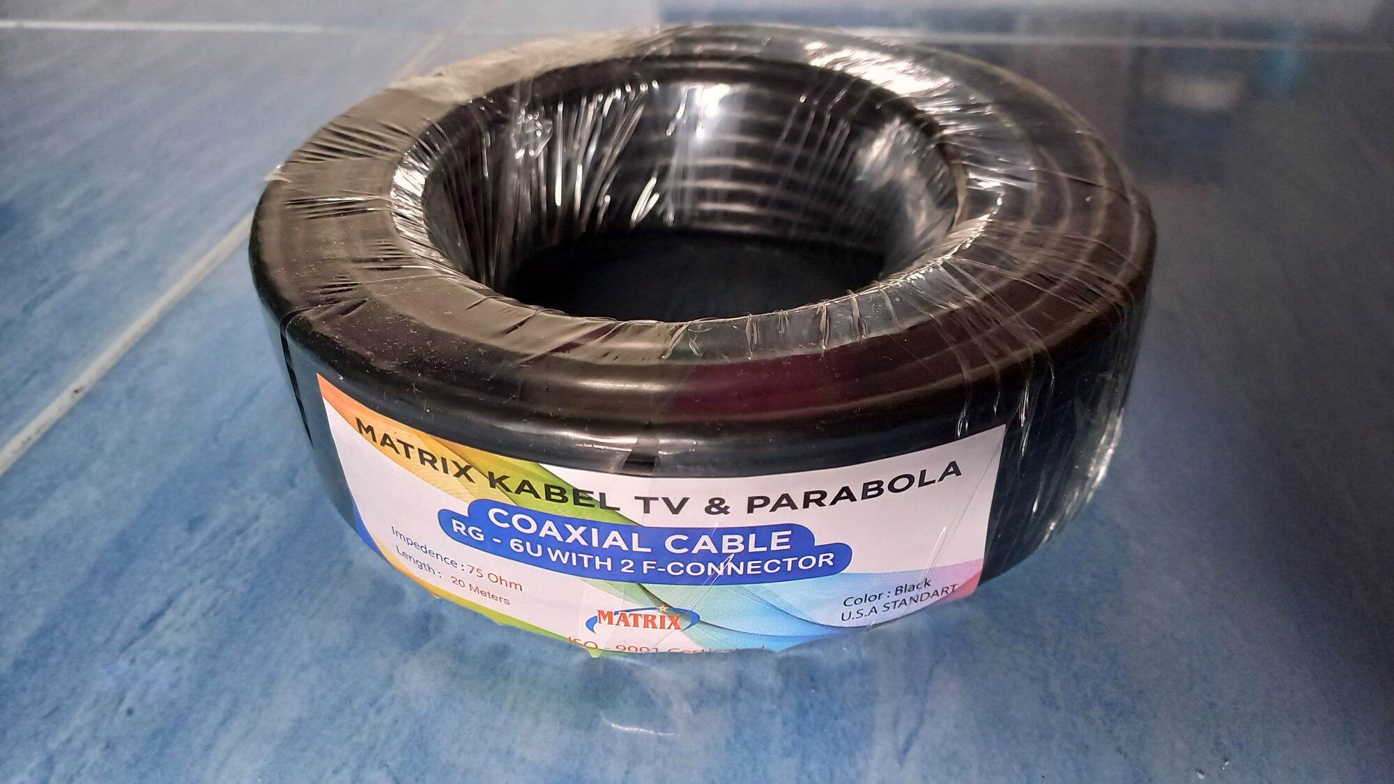KABEL PARABOLA/ANTENA MATRIX RG 6 PANJANG 20 METER | Lazada Indonesia