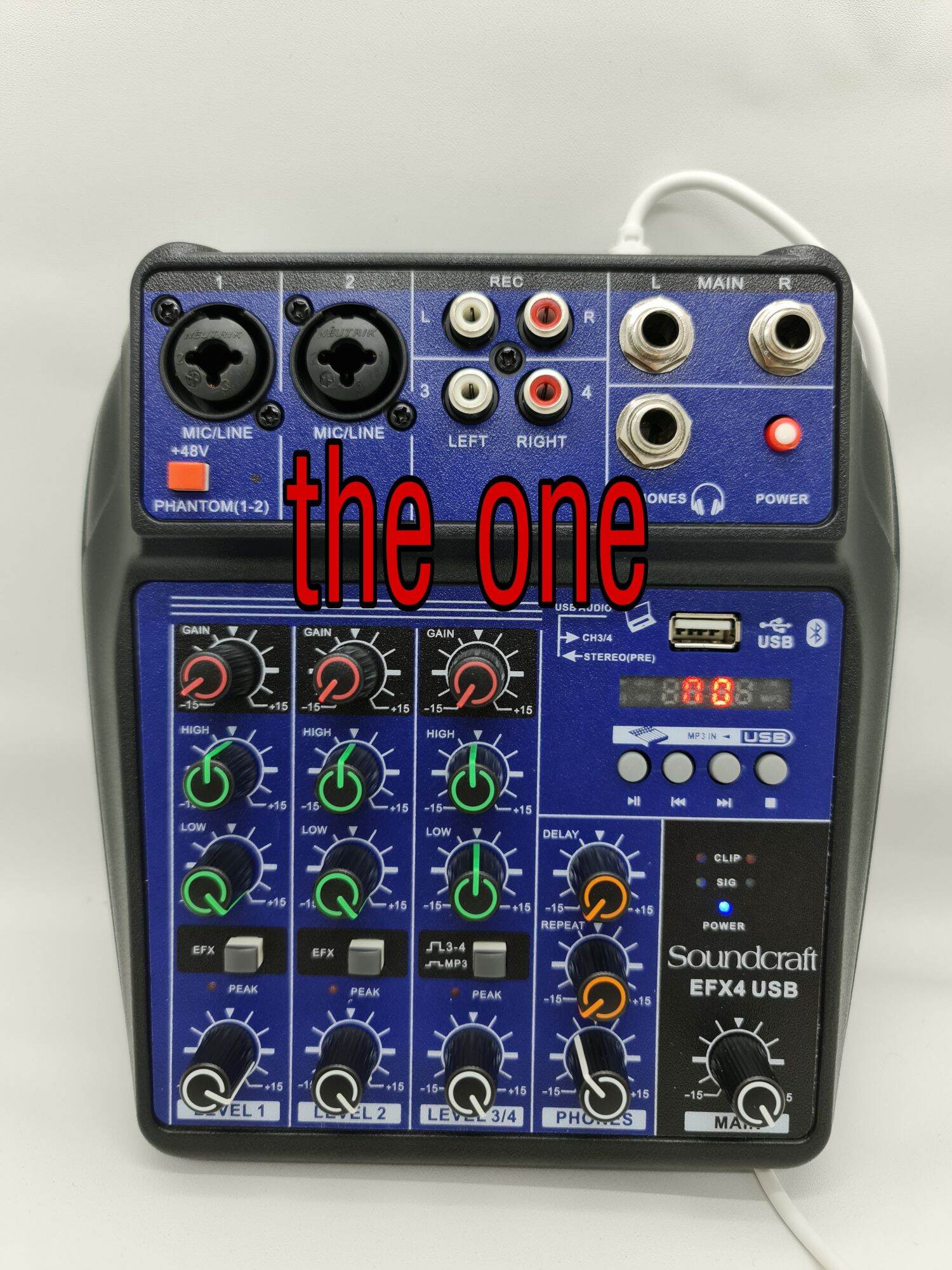 MIXER AUDIO SOUNDCRAFT EFX4 EFX 4 /MIXER 4 CHANNEL USB BLUETOOTH ...